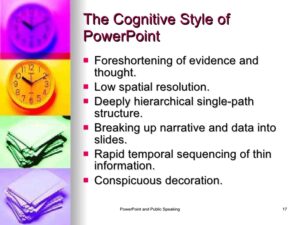 Edward Tufte,‘The Cognitive Style of Power Point,’ page 156-185 ...